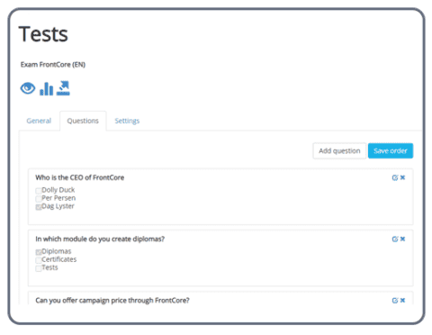 Measure learning outcomes with ease | FrontCore Assessment