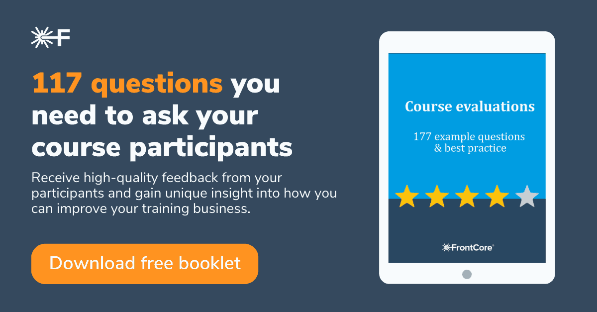 117 Course Evaluation Questions & Best Practices | FrontCore
